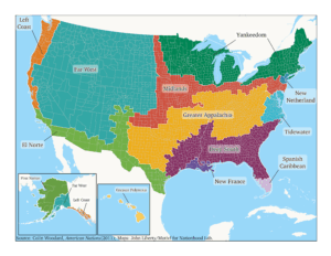 The American Nations regions across North America – Nationhood Lab
