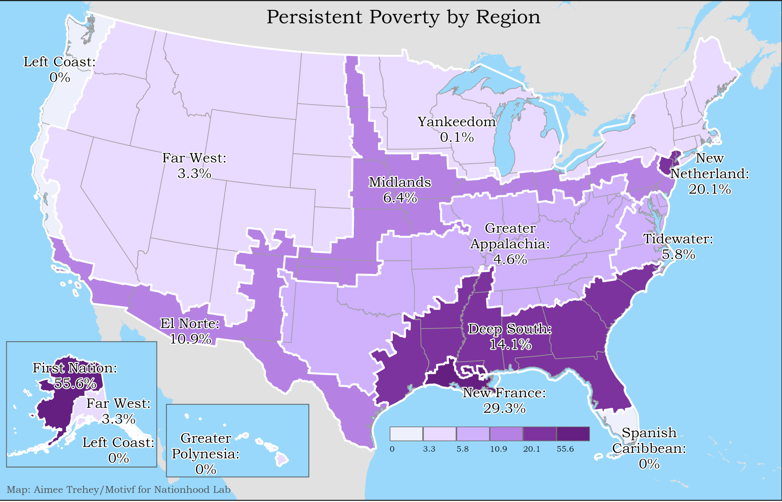 Persistent poverty varies massively across U.S. regions – Nationhood Lab